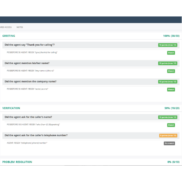 Automated Call Scoring | Call Center Automated Scorecards
